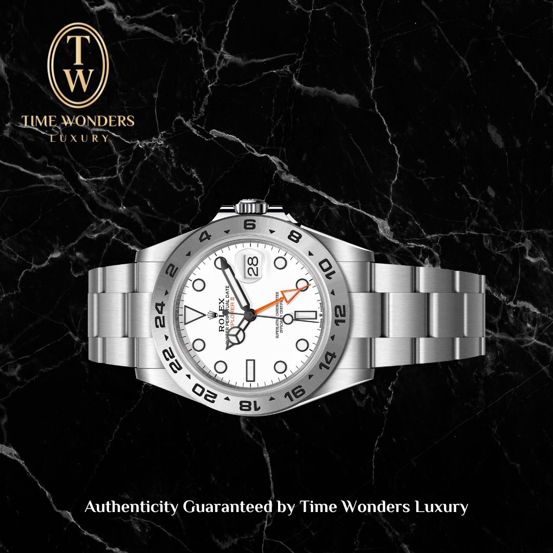 New December 2025 Rolex Explorer II 226570 White 42mm – Time Wonders Luxury